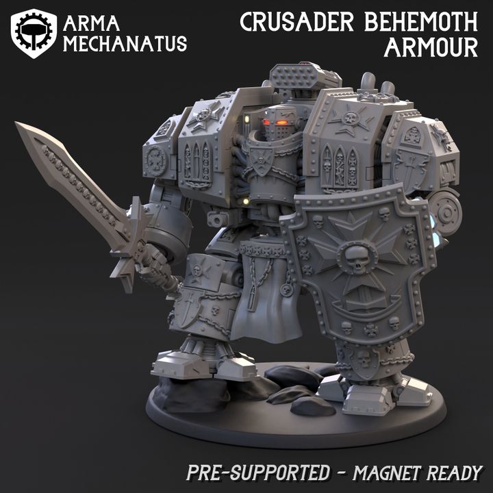 3D Printable CRUSADER BEHEMOTH by Arma Mechanatus
